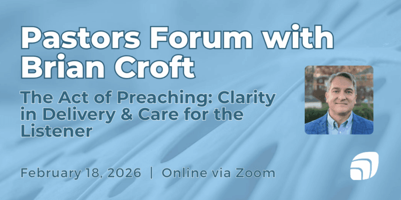 Pastors Forum with Brian Croft - Hawaii Pacific Baptist Convention